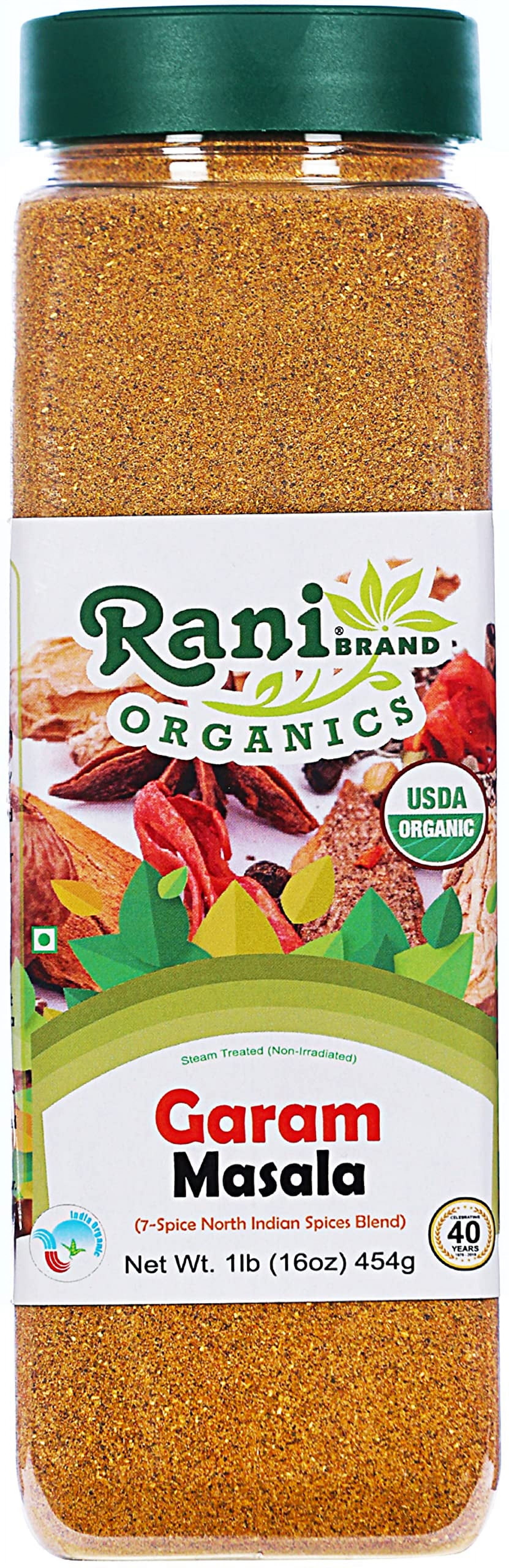 Rani Brand, Organic Garam Masala, 16oz, 7-Spice North Indian Blend ...