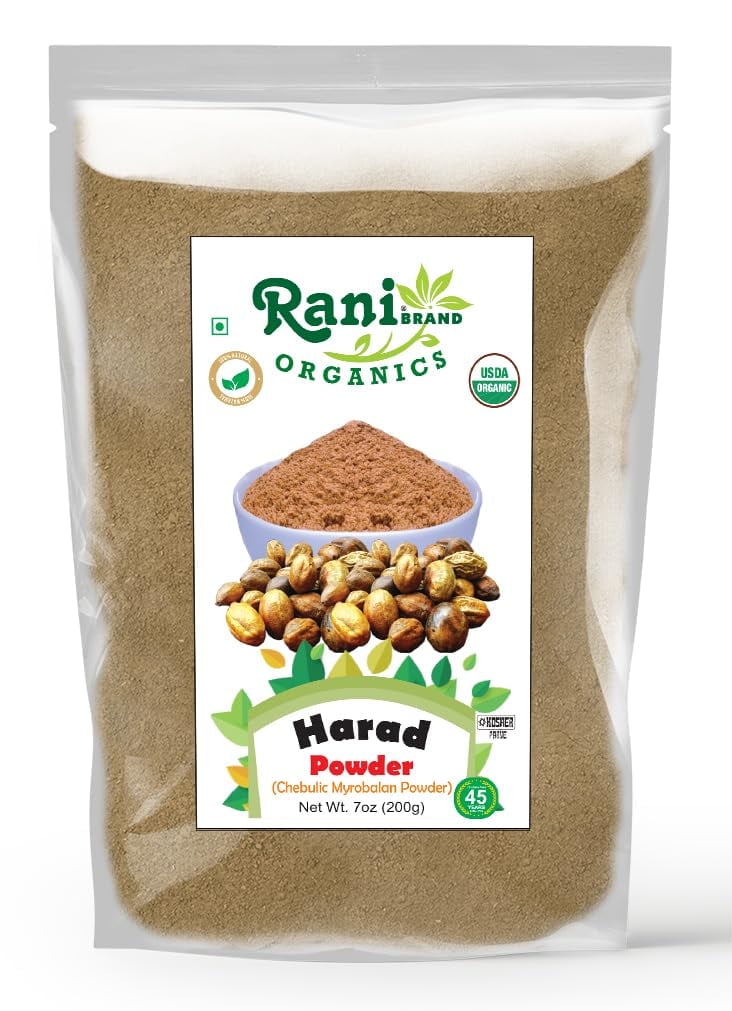 Rani Organic Harad Powder (Chebulic Myrobalan Powder) 7oz (200g) ~ All ...