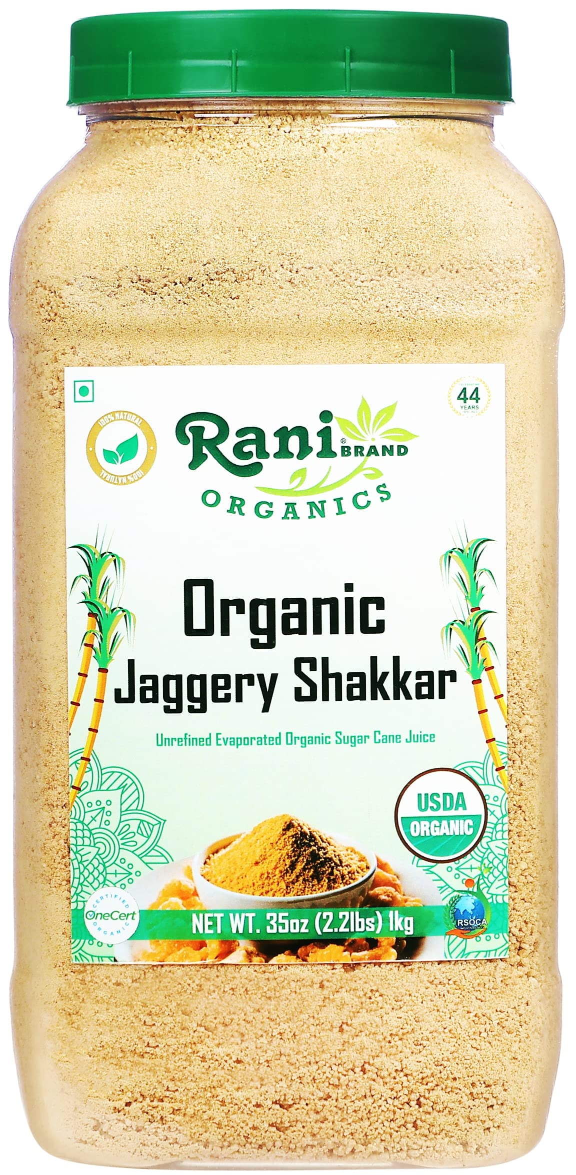Rani Organic Jaggery Shakkar (Unrefined Evaporated Organic Sugar Cane ...