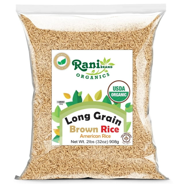 Rani Organic Long Grain Brown Rice 32oz (2lbs) 908g ~ All Natural ...