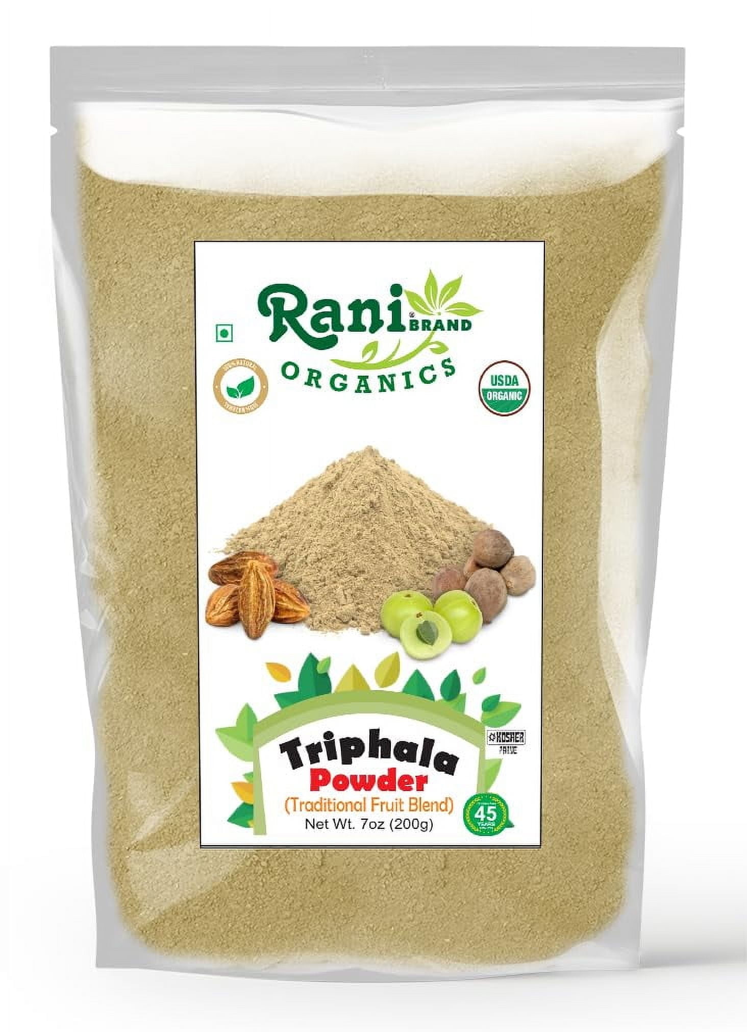 Rani Organic Triphla Powder (Traditional Fruit Blend) 7oz (200g) ~ All ...