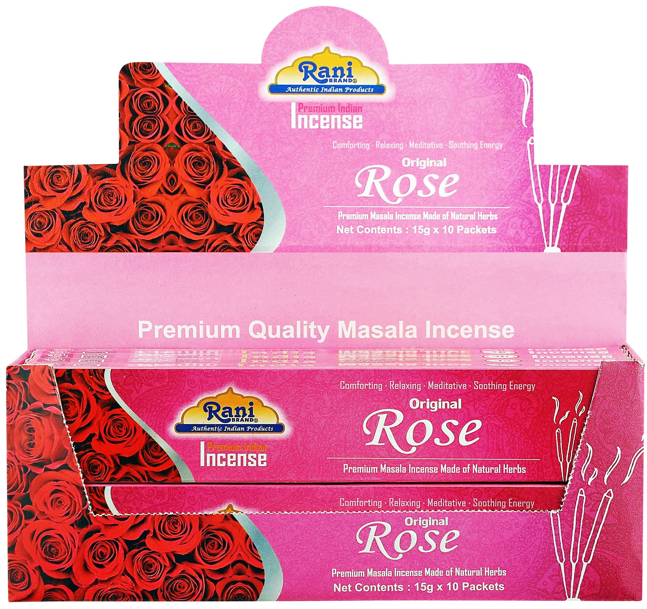 Rani Original Rose Incense (Masala Incense Made of Natural Herbs) 15g x ...