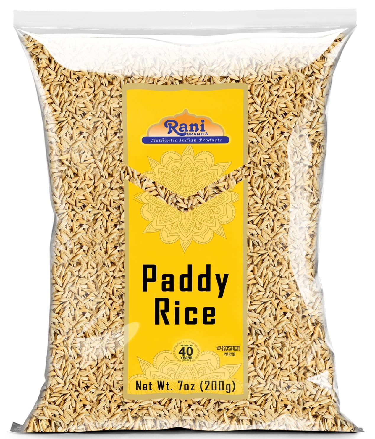Rani Paddy Rice (Raw Unfinished Rice) 7oz (200g) ~ All Natural | Vegan ...