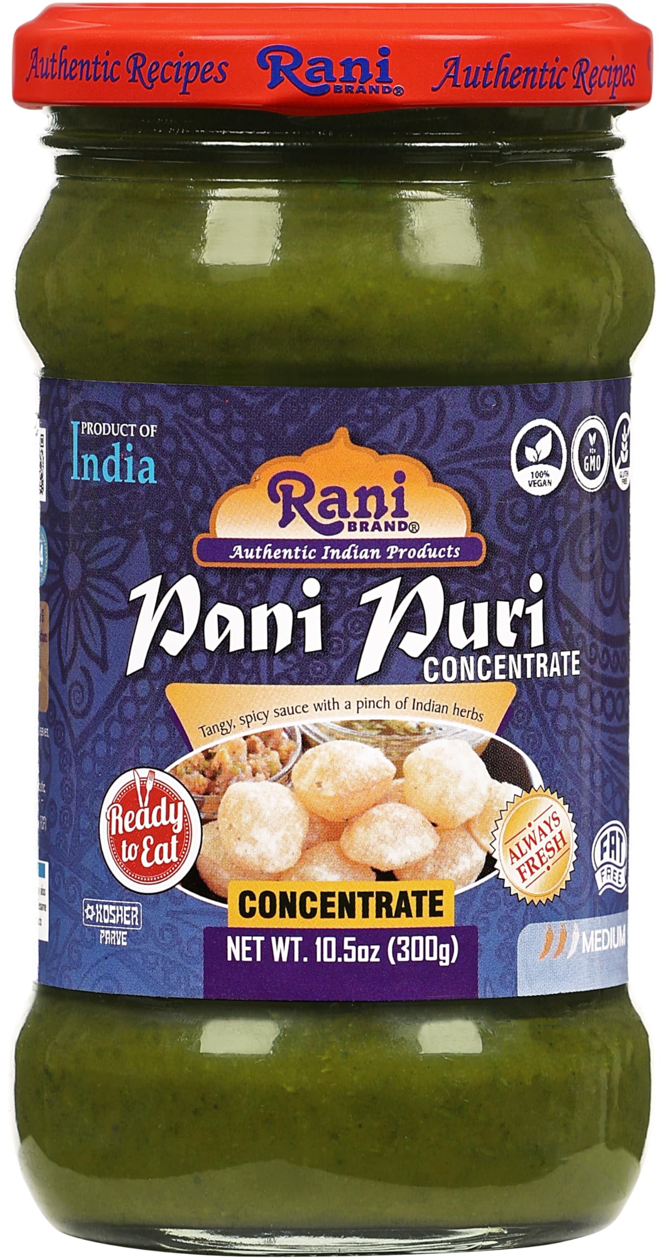 Rani Pani Puri Concentrate (Sweet & Spicy to Make Pani Water / Spicy ...