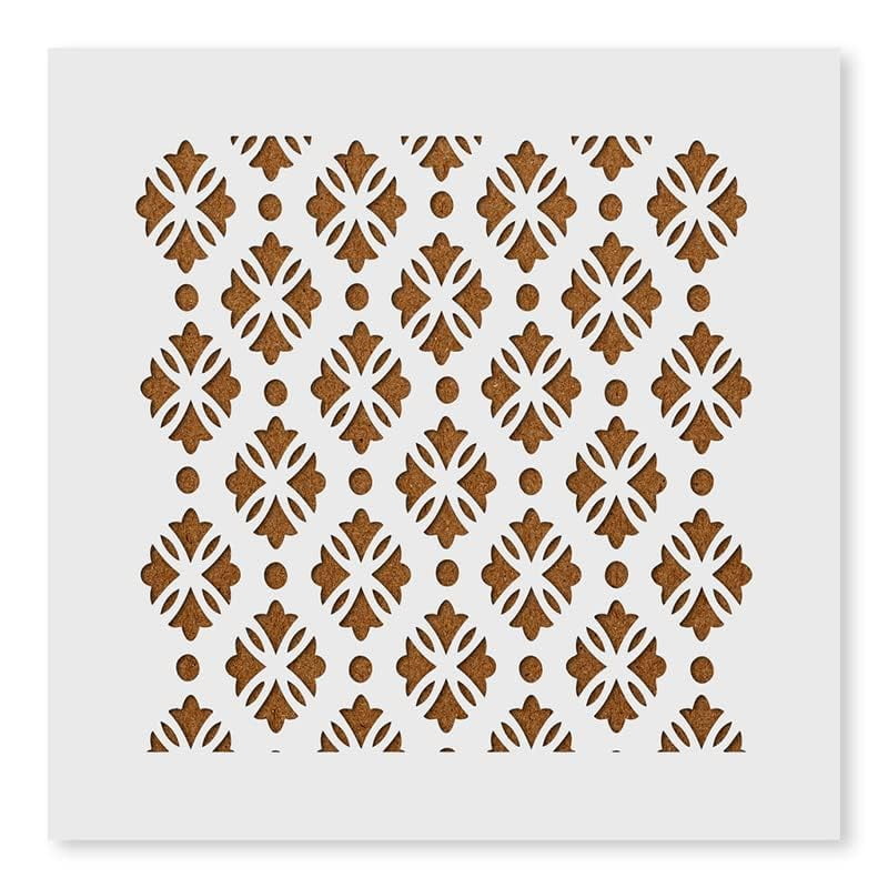 Rani Pari Flower Pattern Design Stencils for Art and Craft Painting ...