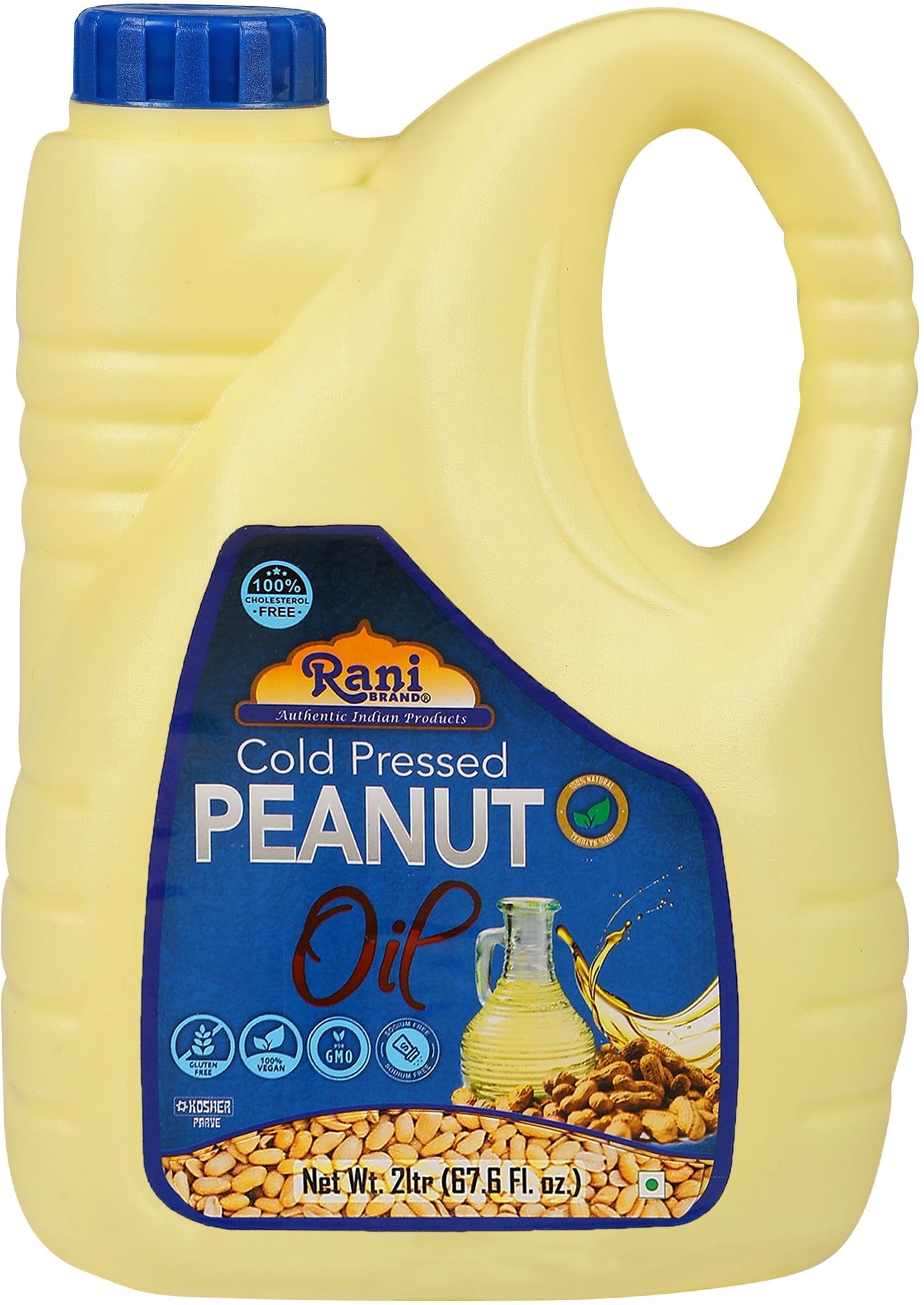 Rani Brand Peanut Oil, 67.6 Oz (2L), Cold Pressed, Refined, Kosher ...