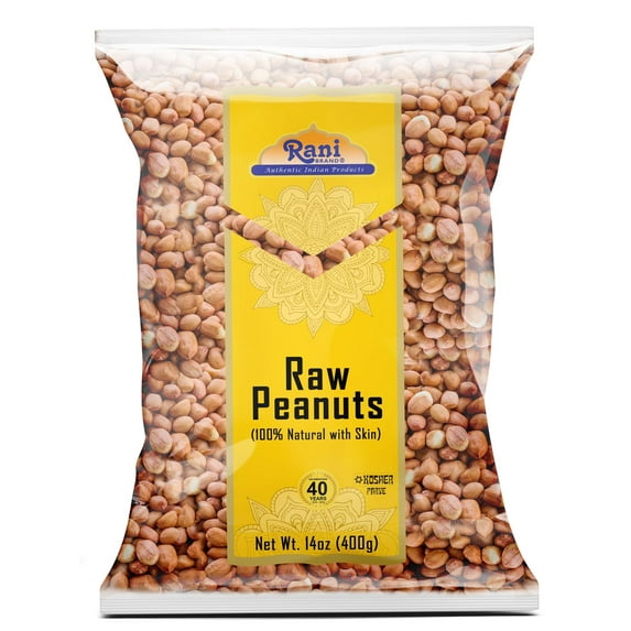 Rani Organic Raw Whole Red-skin Peanuts, Unsalted 14oz (400g) - Vegan ...