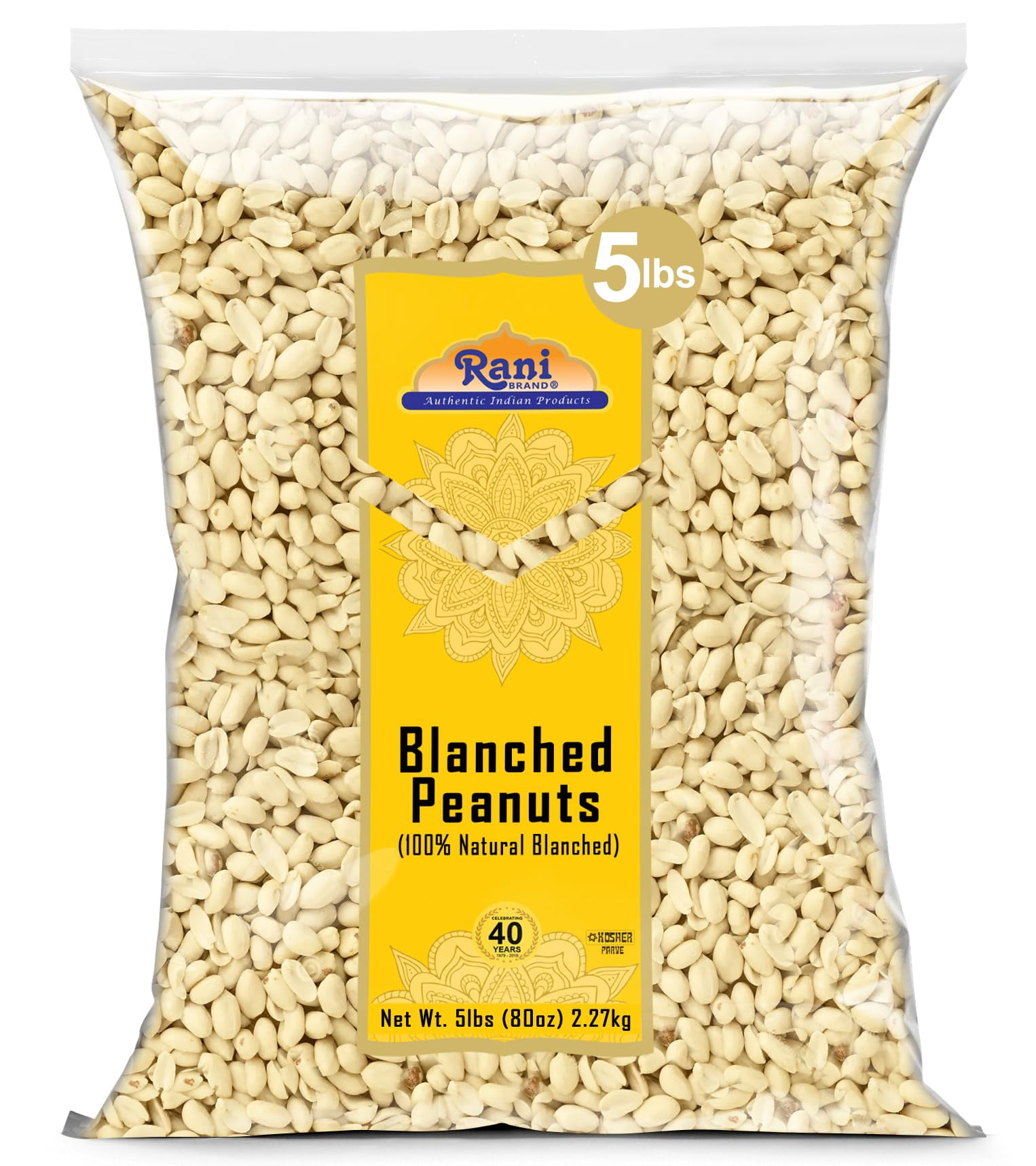 Rani Blanched Skinless Peanuts 80oz | Vegan, Gluten Friendly, Kosher ...