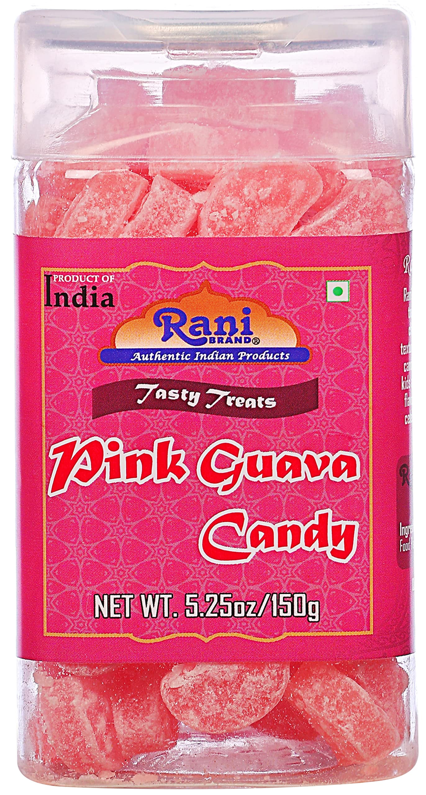 Rani Pink Guava Candy 5.25oz (150g) Vacuum Sealed, Easy Open Top ...