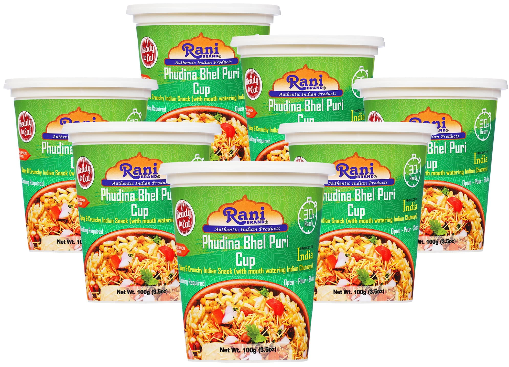 Rani Pudina Bhel Puri Cup (Spicy & Crunchy Indian Snack w/ mouth ...