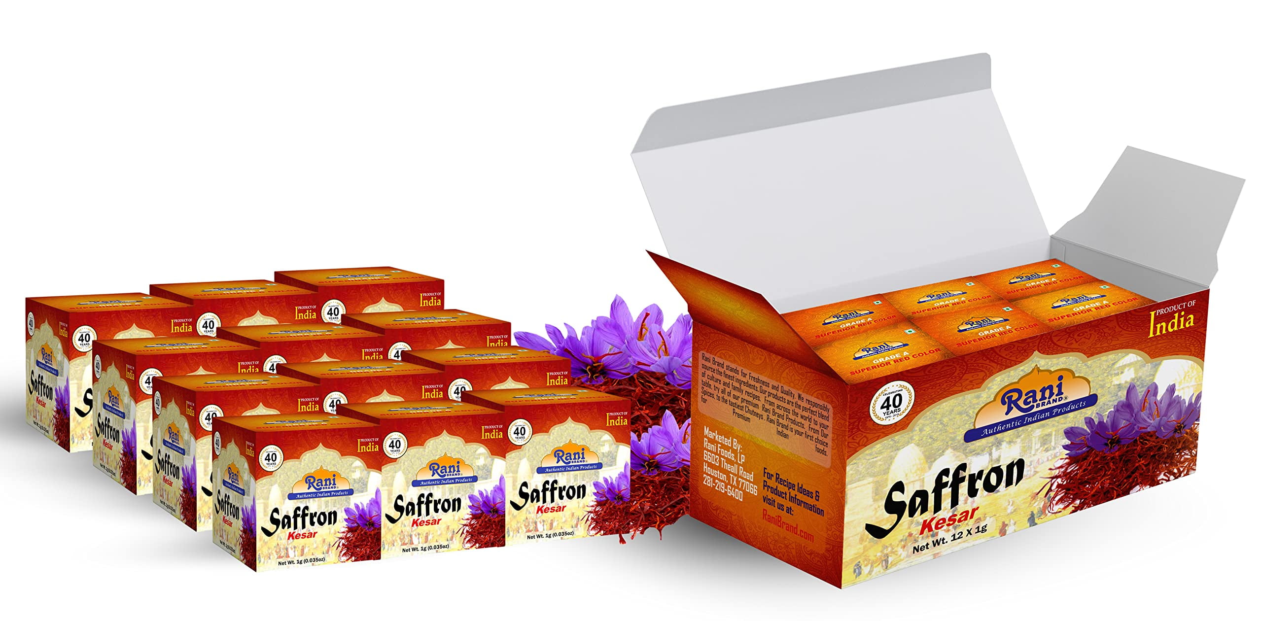 Rani Pure Saffron (Kesar) from India, Fragrant & Full Flavor, Great for ...
