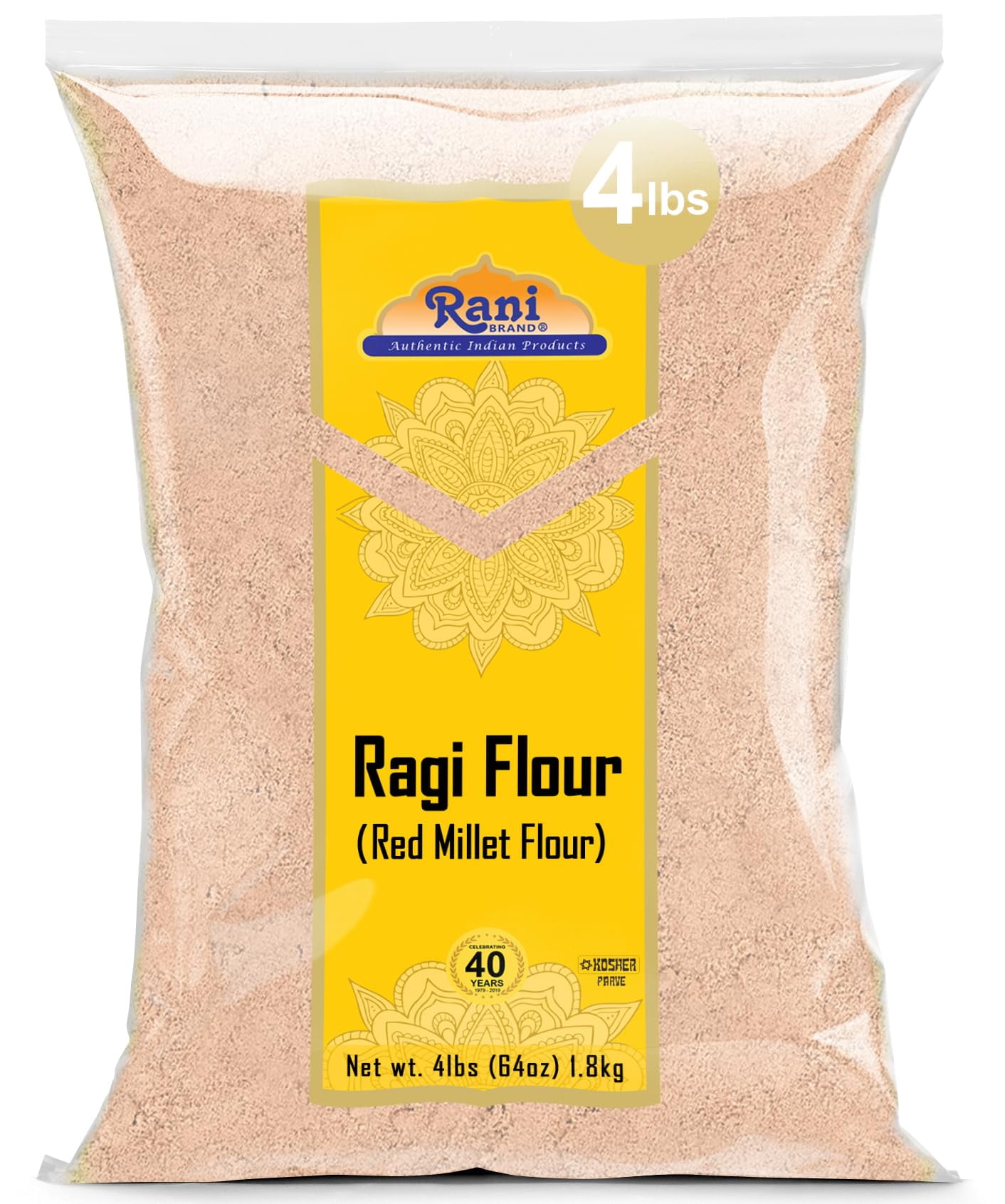 Rani Raggi Flour (Finger Millet) 64oz (4lbs) 1.81kg Bulk ~ All Natural ...