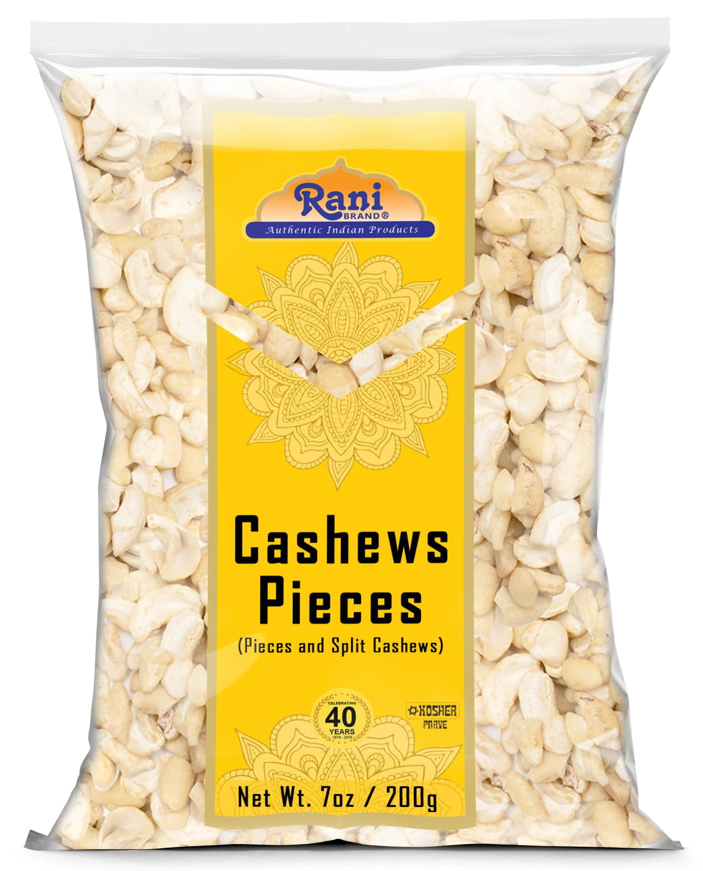 Rani Raw Cashews Halves and Pieces (uncooked, unsalted) 7oz (200g ...