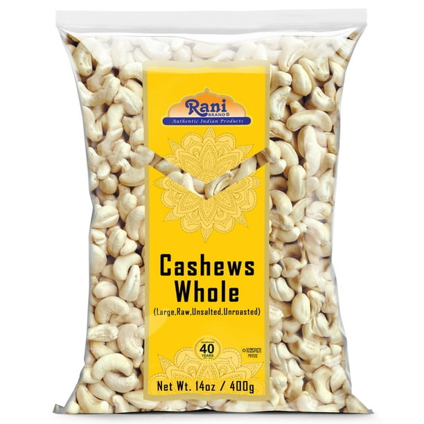 Rani Raw Cashews Whole (uncooked, unsalted) 14oz (400g) ~ All Natural ...