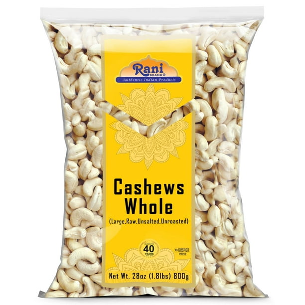 Rani Raw Cashews Whole (uncooked, unsalted) 28oz (800g) ~ All Natural ...