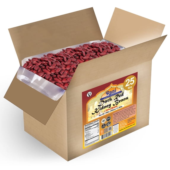 Rani Red Kidney Beans, 400oz Bulk Box, All Natural, Vegan, Gluten ...