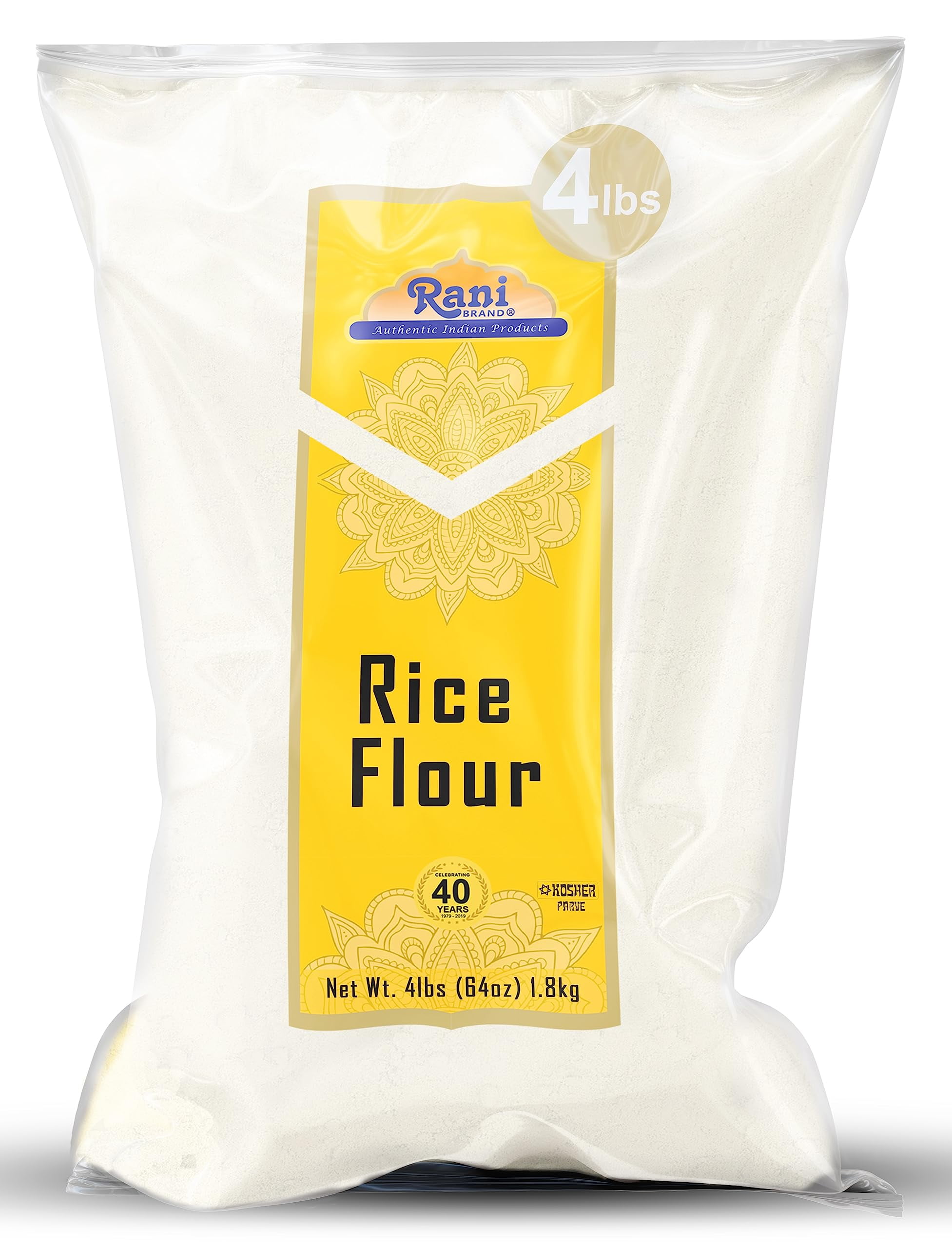 Rani Rice (White) Flour 64oz (4lbs) 1.81kg ~ All Natural | Gluten ...