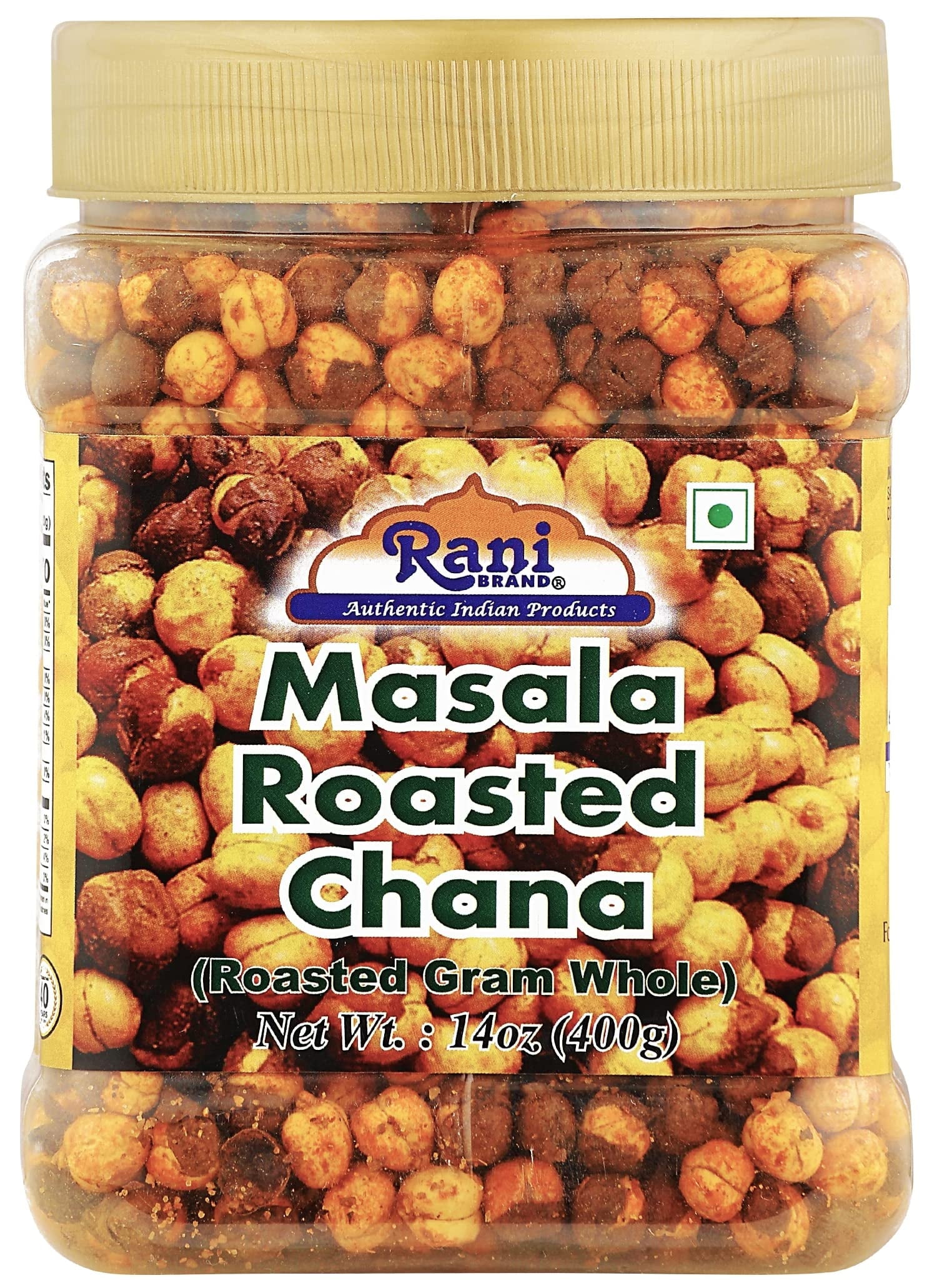Rani Roasted Chana (Chickpeas) Masala Flavor 14oz (400g) PET Jar ~ All ...