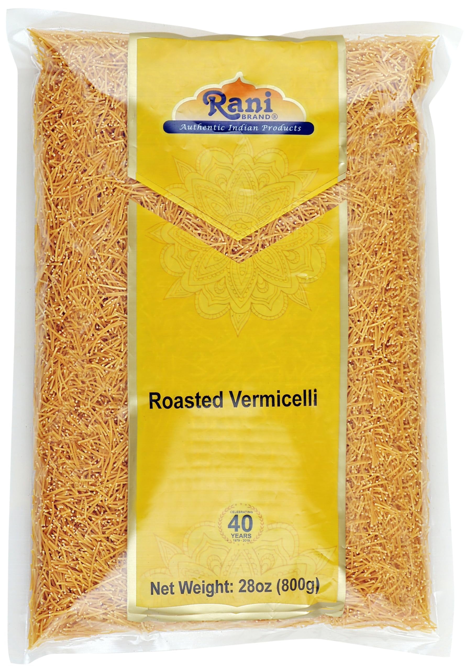 Rani Roasted Vermicelli (Roasted Wheat Noodles) 28oz (1.75lbs) 800g ...
