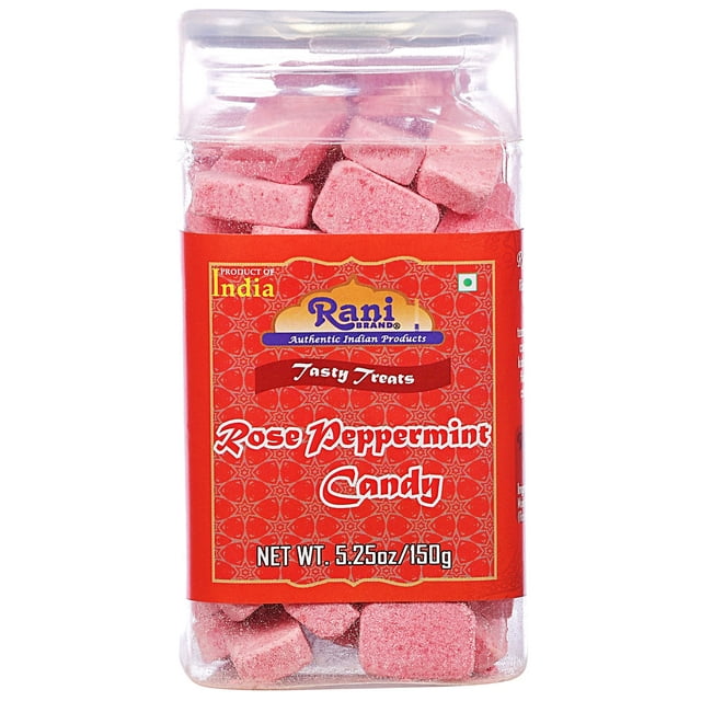Rani Rose Peppermint Candy 5.25oz (150g) Vacuum Sealed, Easy Open Top ...