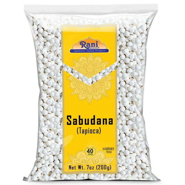 Rani Sabudana (Tapioca / Sago) Pearls 7oz (200g) ~ All Natural | Vegan ...