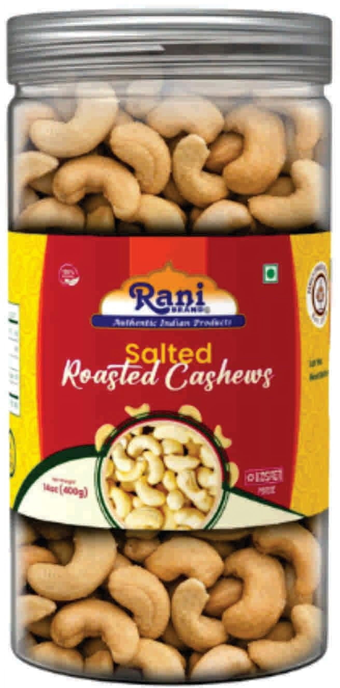 Rani Salted Roasted Cashews 14oz (400g) PET Jar, Non-Fried, Oil Free ...