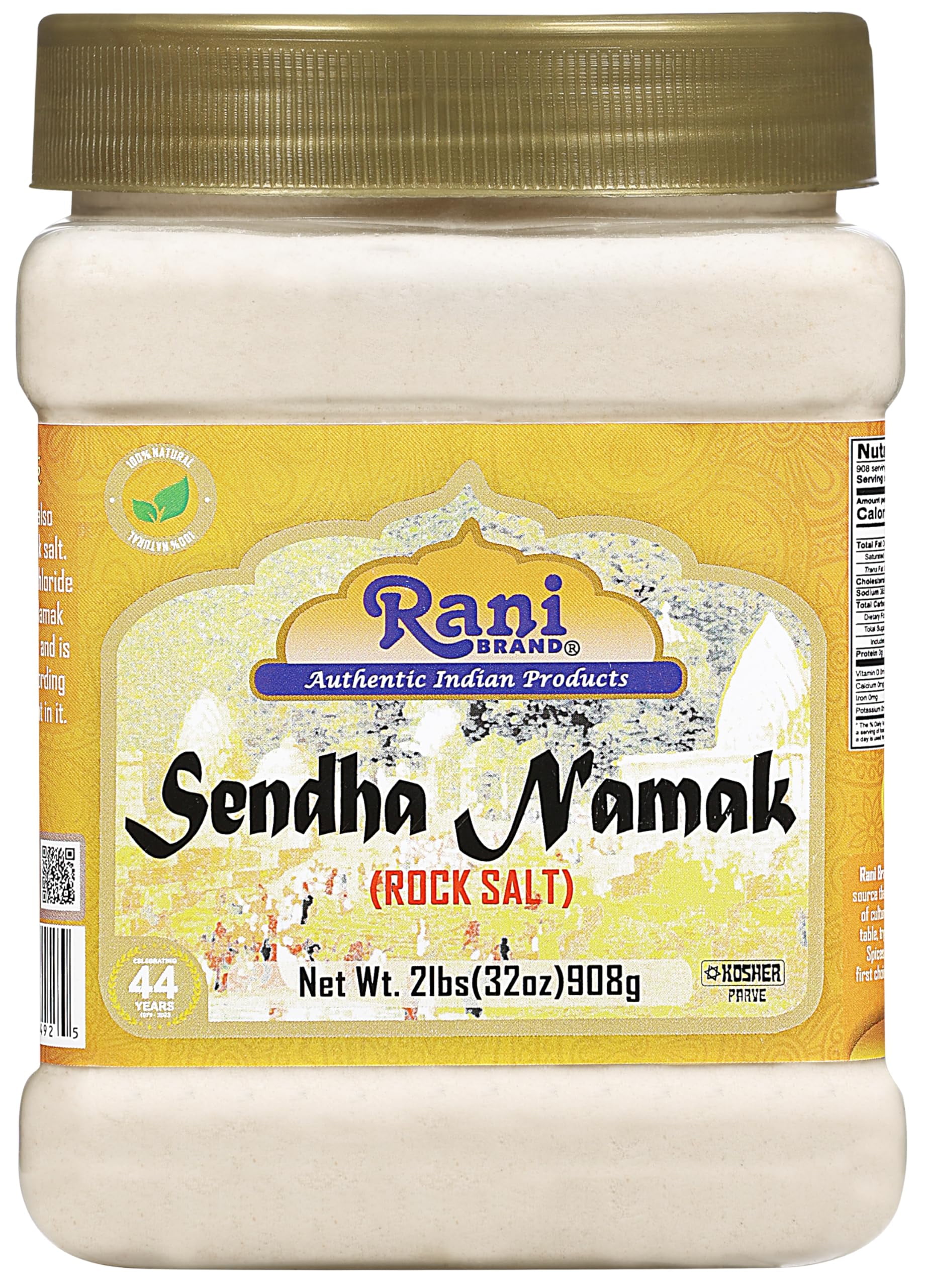 Rani Brand, Sendha Namak, 32oz (2lbs), Himalayan Rock Salt in PET Jar ...