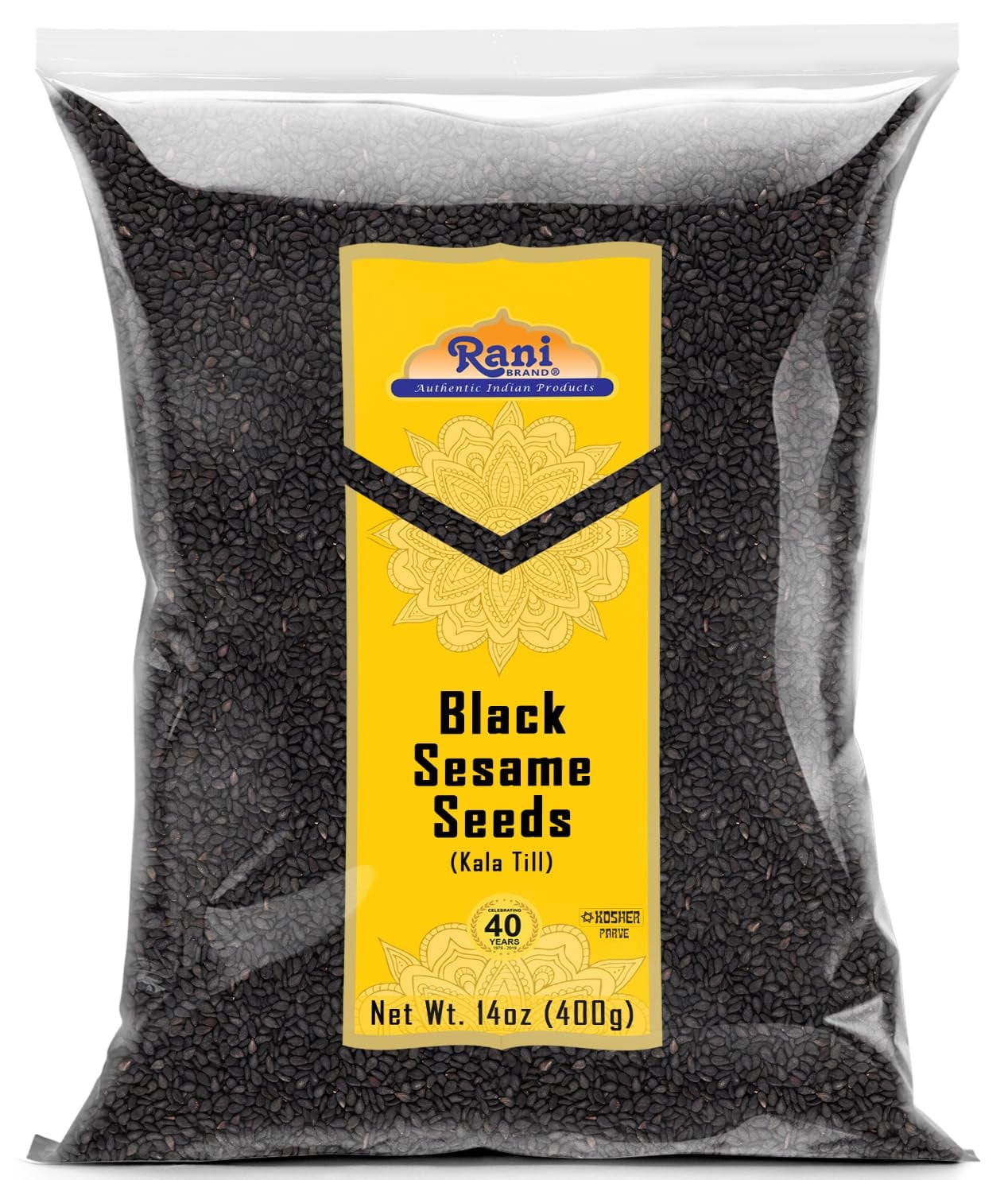 Rani Sesame Seeds Whole Black, Raw (Kala Till) Indian 14oz (400g) ~ All ...