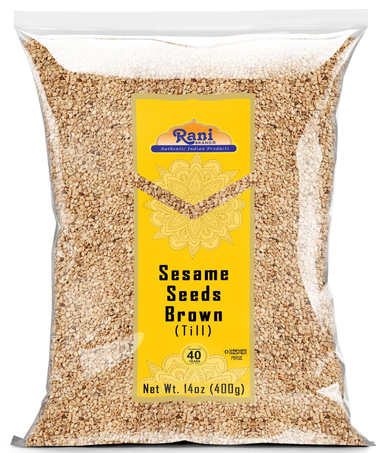 Rani Whole Brown Sesame Seeds, 14oz, All Natural, Non-GMO, Gluten ...