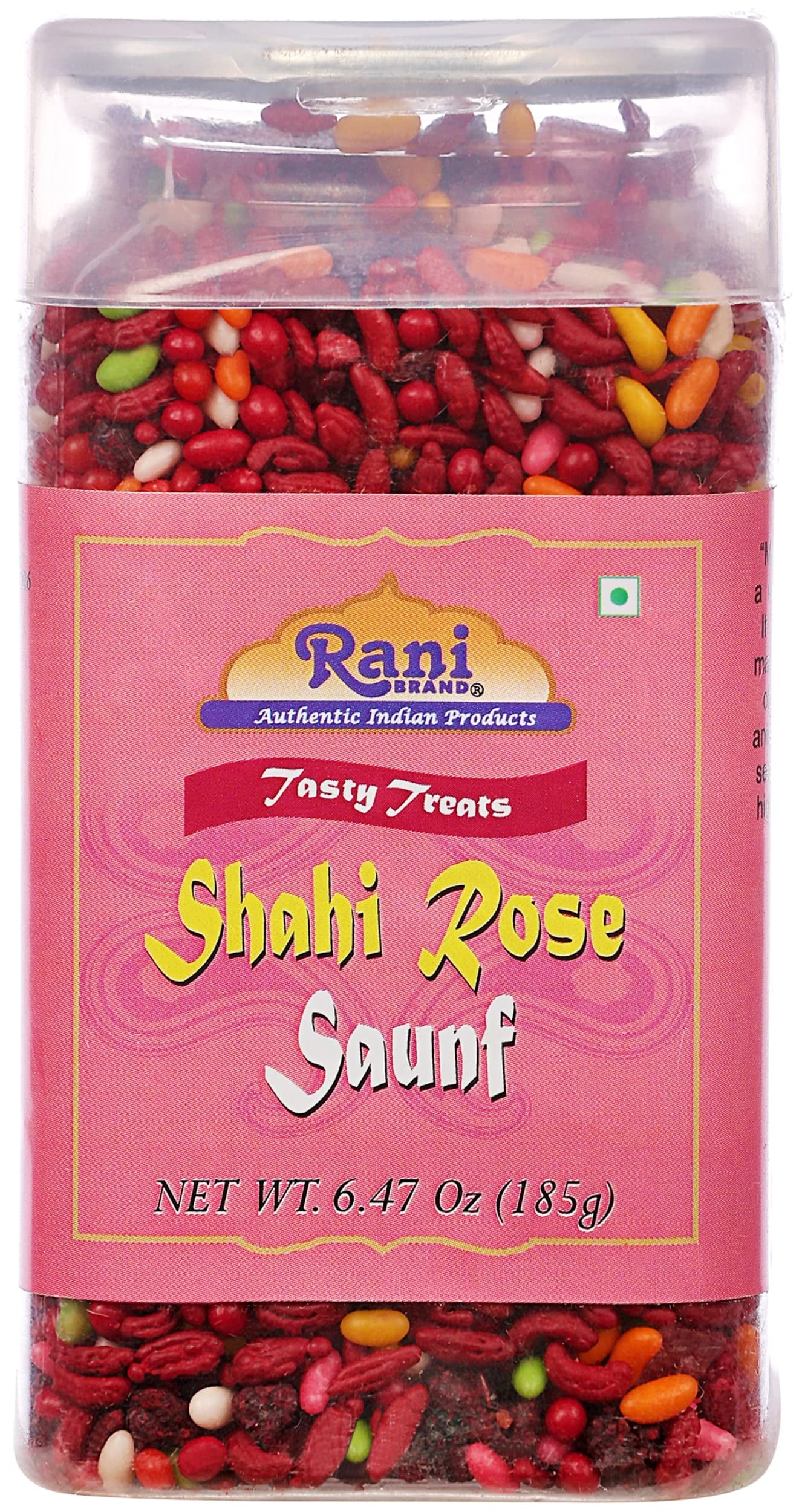 Rani Shahi Rose Saunf 6.47oz (185g) Vacuum Sealed, Easy Open Top ...