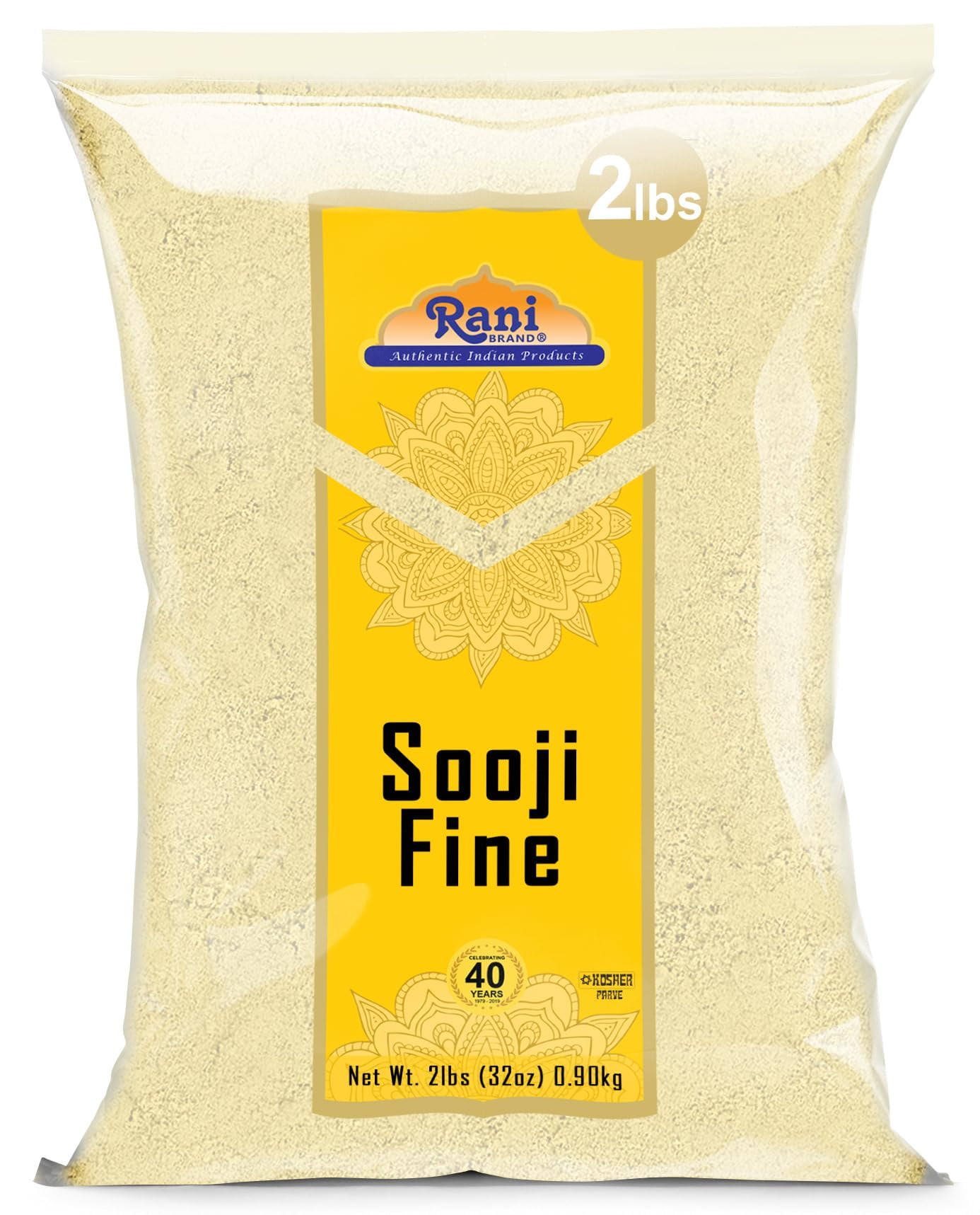 Rani Sooji Fine (Farina, Suji, Rava, Wheat) Flour, 32oz (2lbs) 907g ...
