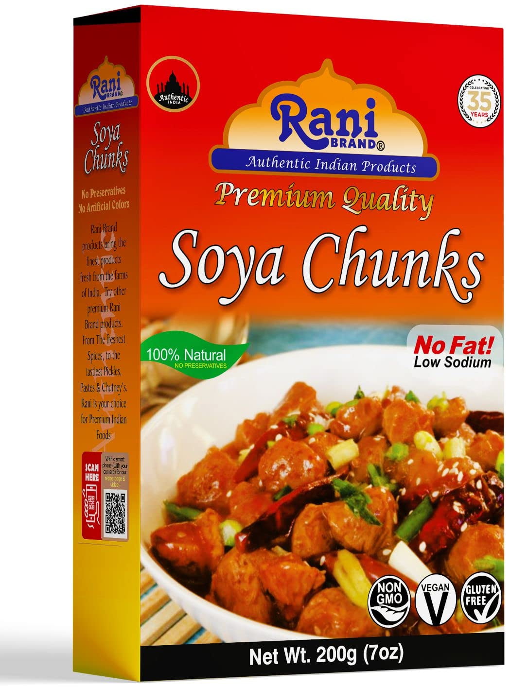 Rani Soya Chunks Nuggets (High Protien) 7oz (200g) ~ All Natural, Salt ...