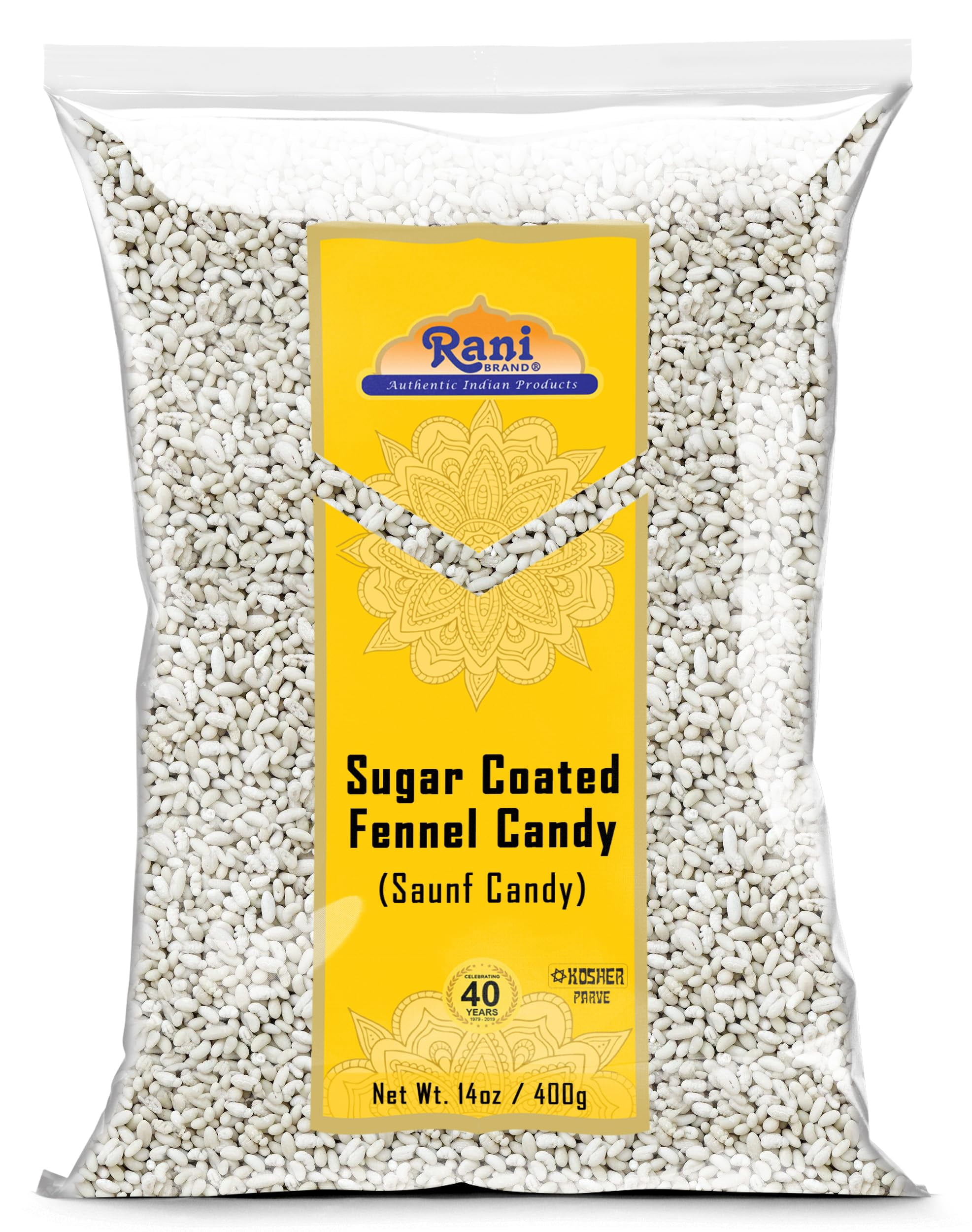 Rani Sugar Coated Fennel Candy 14oz (400g) No Color ~ Indian After Meal ...