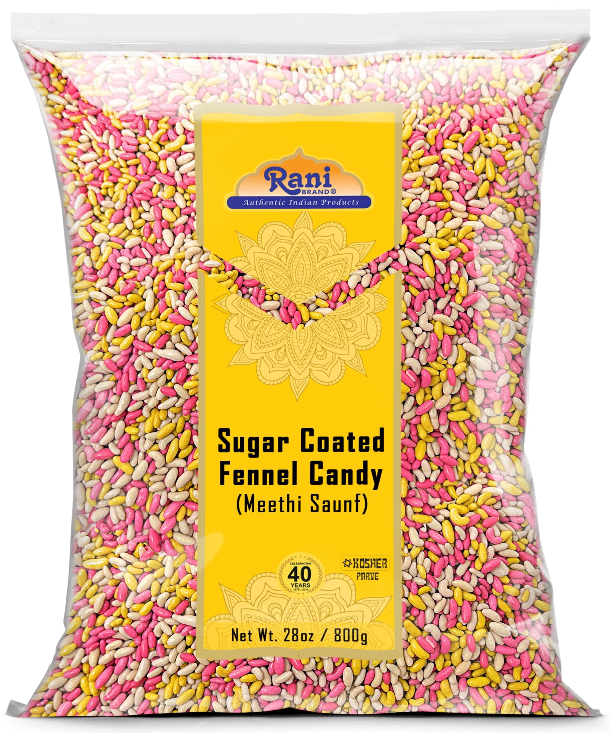 Rani Sugar Coated Fennel Candy 28oz (800g) ~ Indian After Meal ...