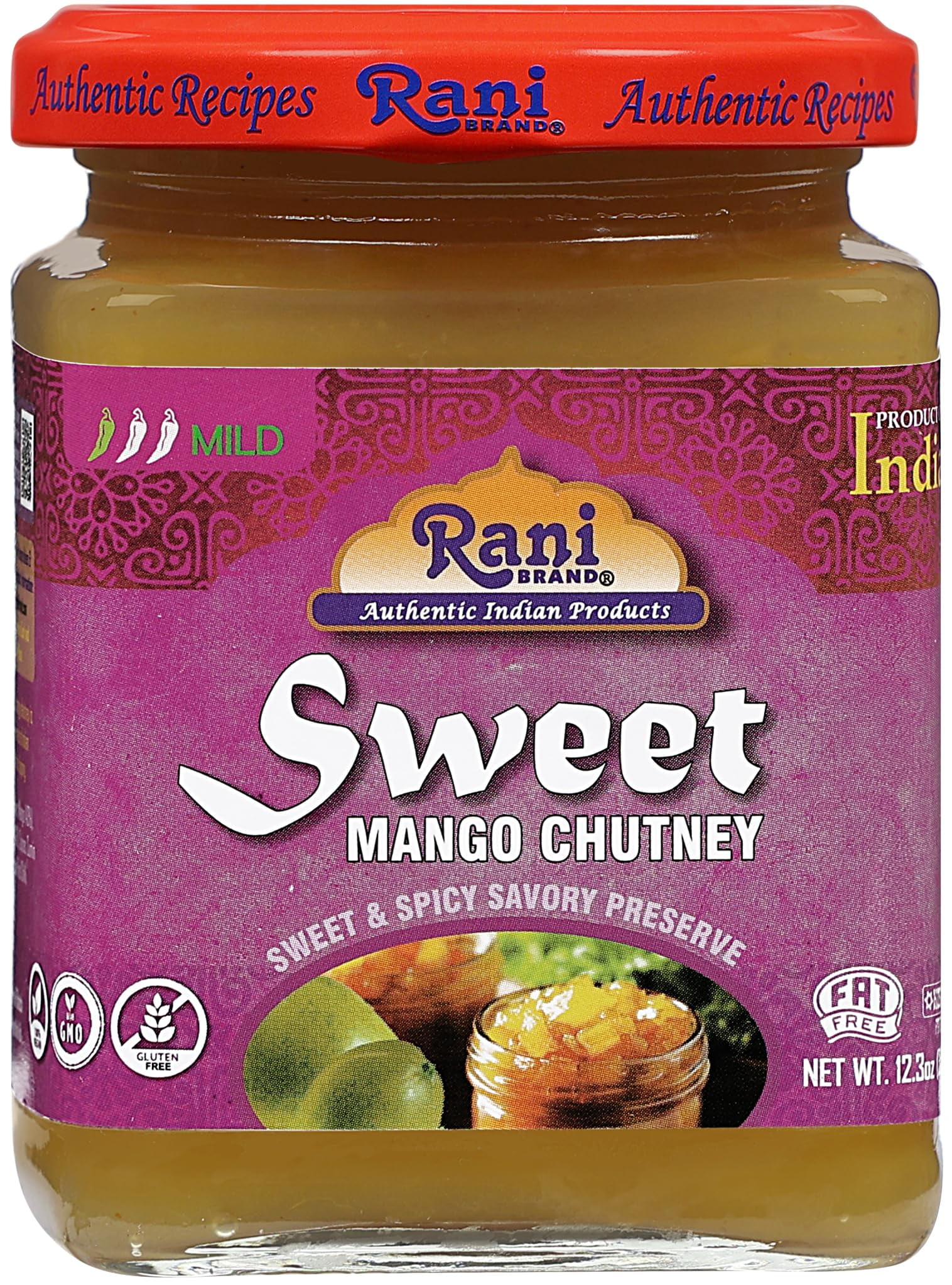 Rani Premium Gourmet Sweet Mango Chutney 12.3oz - Vegan, Gluten Free ...