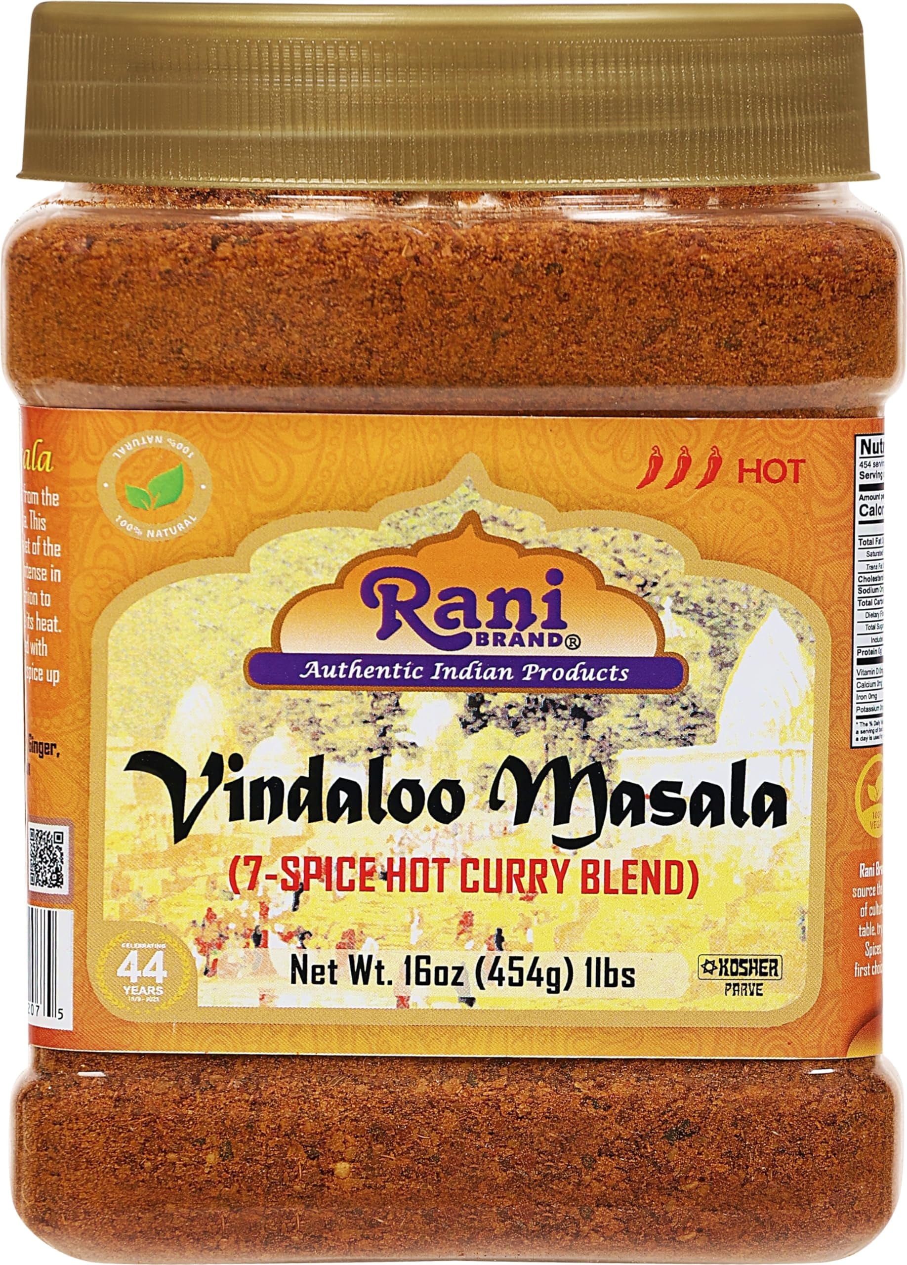 Rani Vindaloo Curry Masala Natural Indian Spice Blend 16oz (1lb) 454g ...