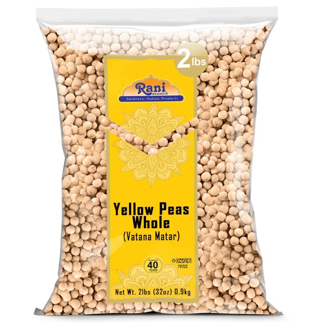 Rani Yellow Peas Whole, Dried (Vatana, Matar) 2lbs (32oz) ~ All Natural ...