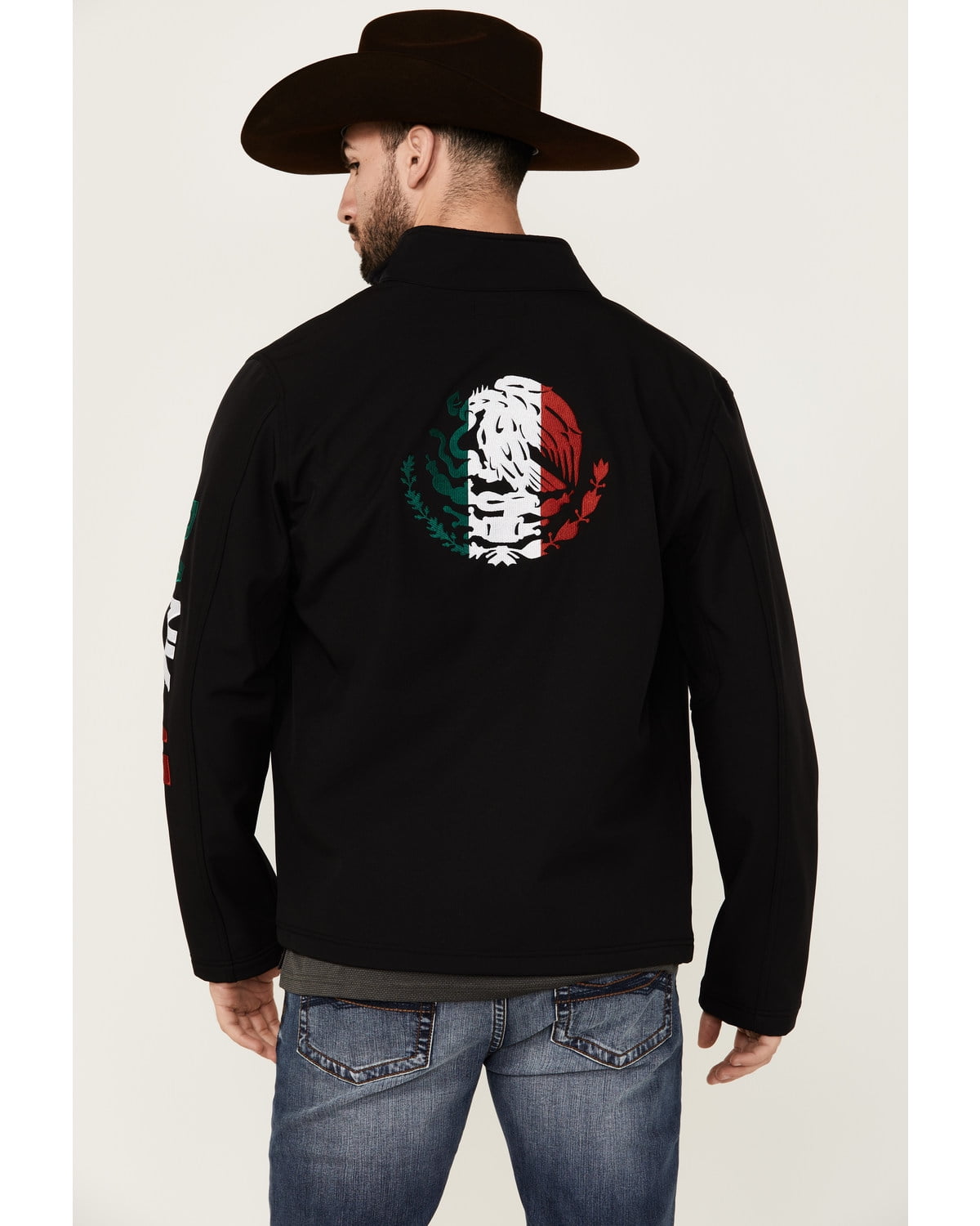 Rank 45 Men's 45& Mexico Embroidered Seal Softshell Jacket Black X ...