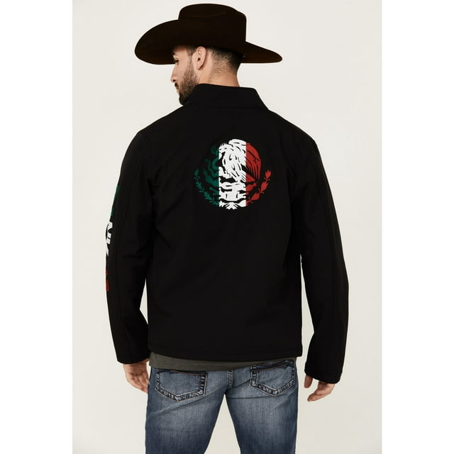 Rank 45 Men's 45& Mexico Embroidered Seal Softshell Jacket Black X ...