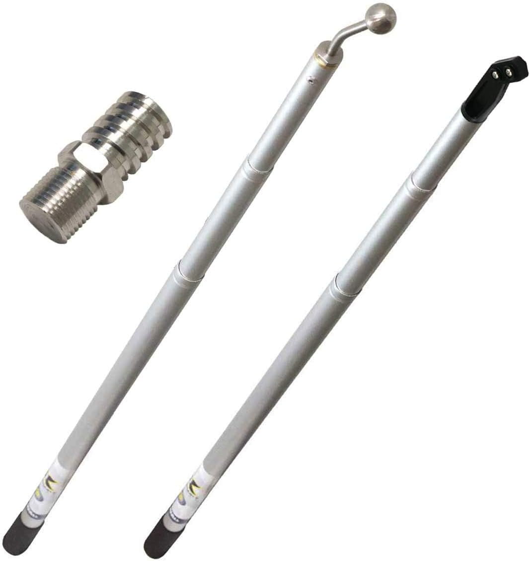 Rankee Extendable Drywall Finishing Tool Handle 3' - 8' (Nail Spotter ...