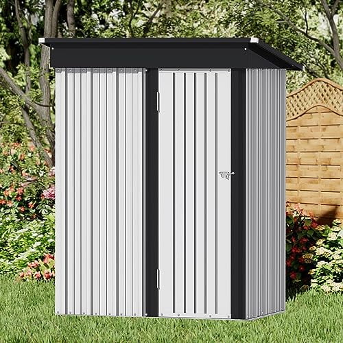 Rankok Outdoor Storage Shed 5X3 FT Small Outside Sheds & Outdoor ...