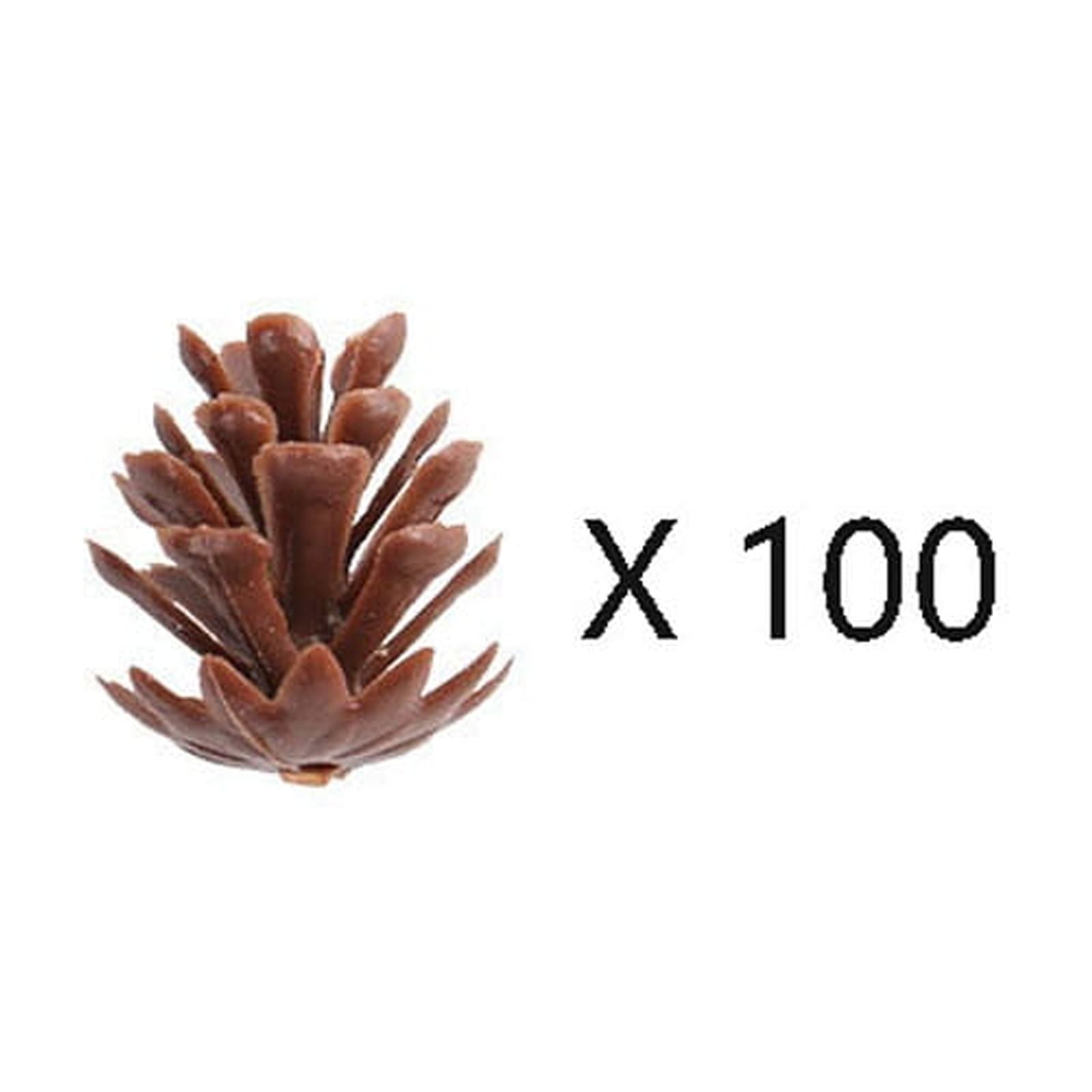 Ranliy 100Pcs Plastic Pine Cones, Christmas Pine Cones Bulk Ornaments ...
