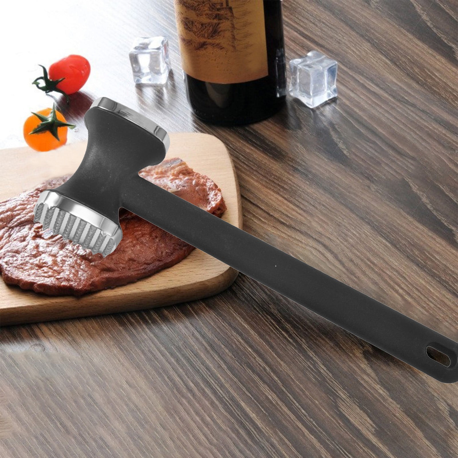 Ranliy 304 Stainless Steel Meat Tenderizer Meat Hammer Mallet Tool