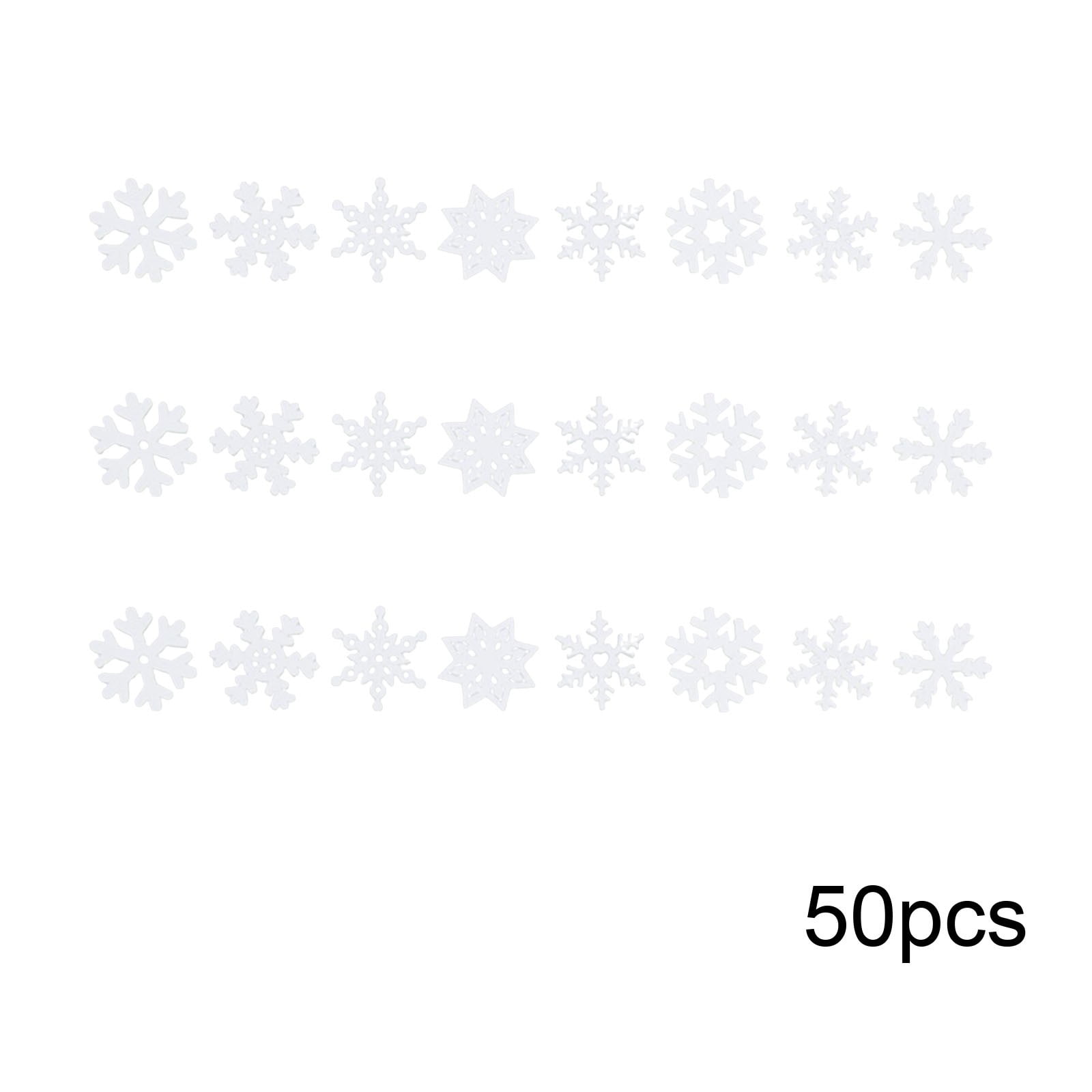 Ranliy 50 Pieces Snowflake Wood Slices, Christmas Snowflakes Tags ...