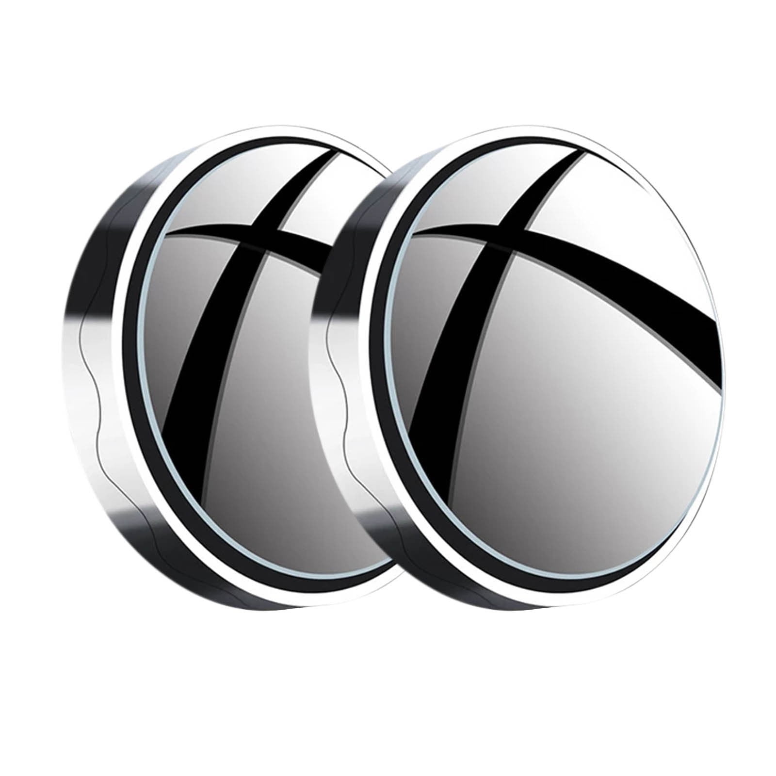 Ranliy 6Pcs Blind Spot Car Mirror, 2" Round Hd Glass Frameless Convex ...