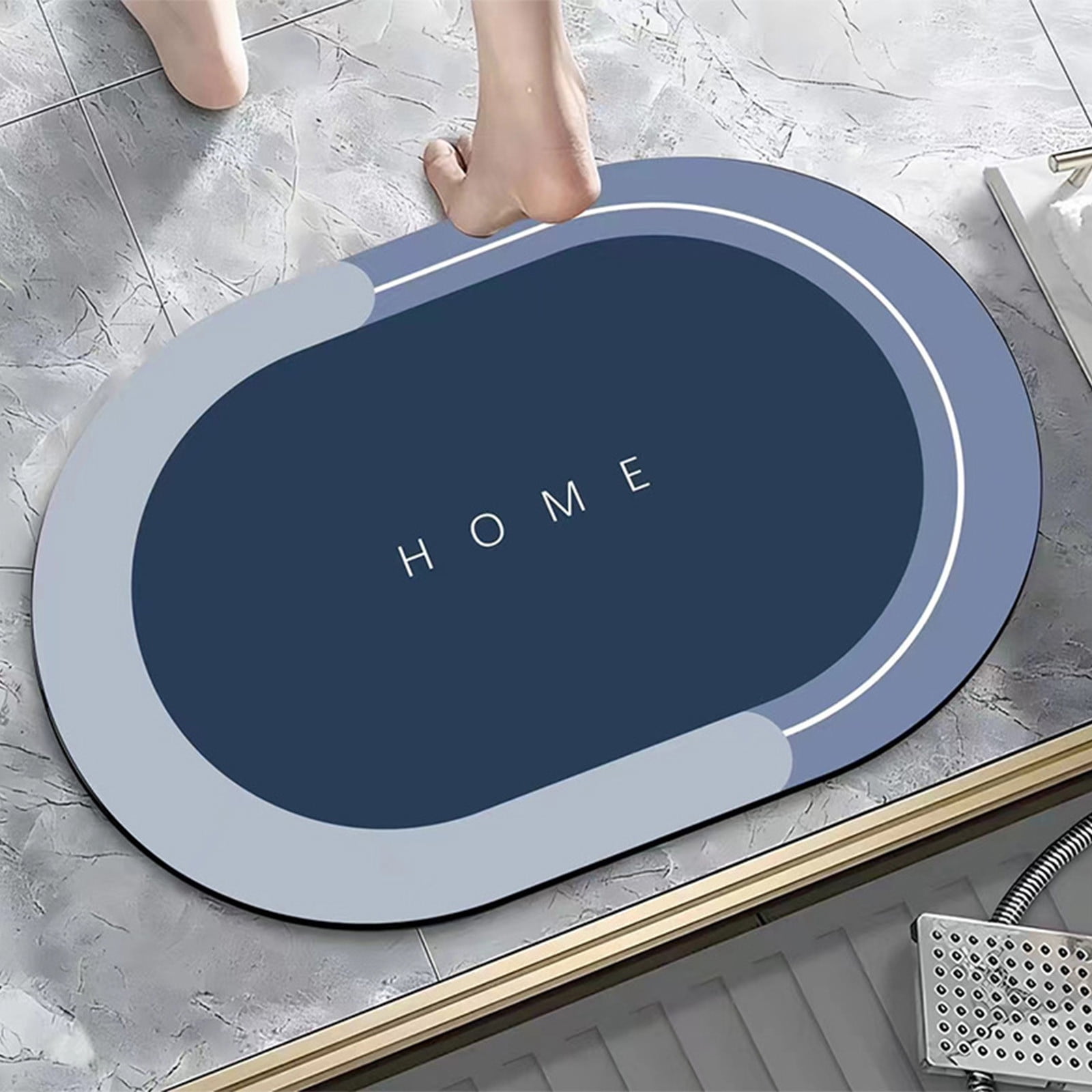 Ranliy Bathroom Water Absorbent Floor Mats Bathroom Doorway Non Slip ...