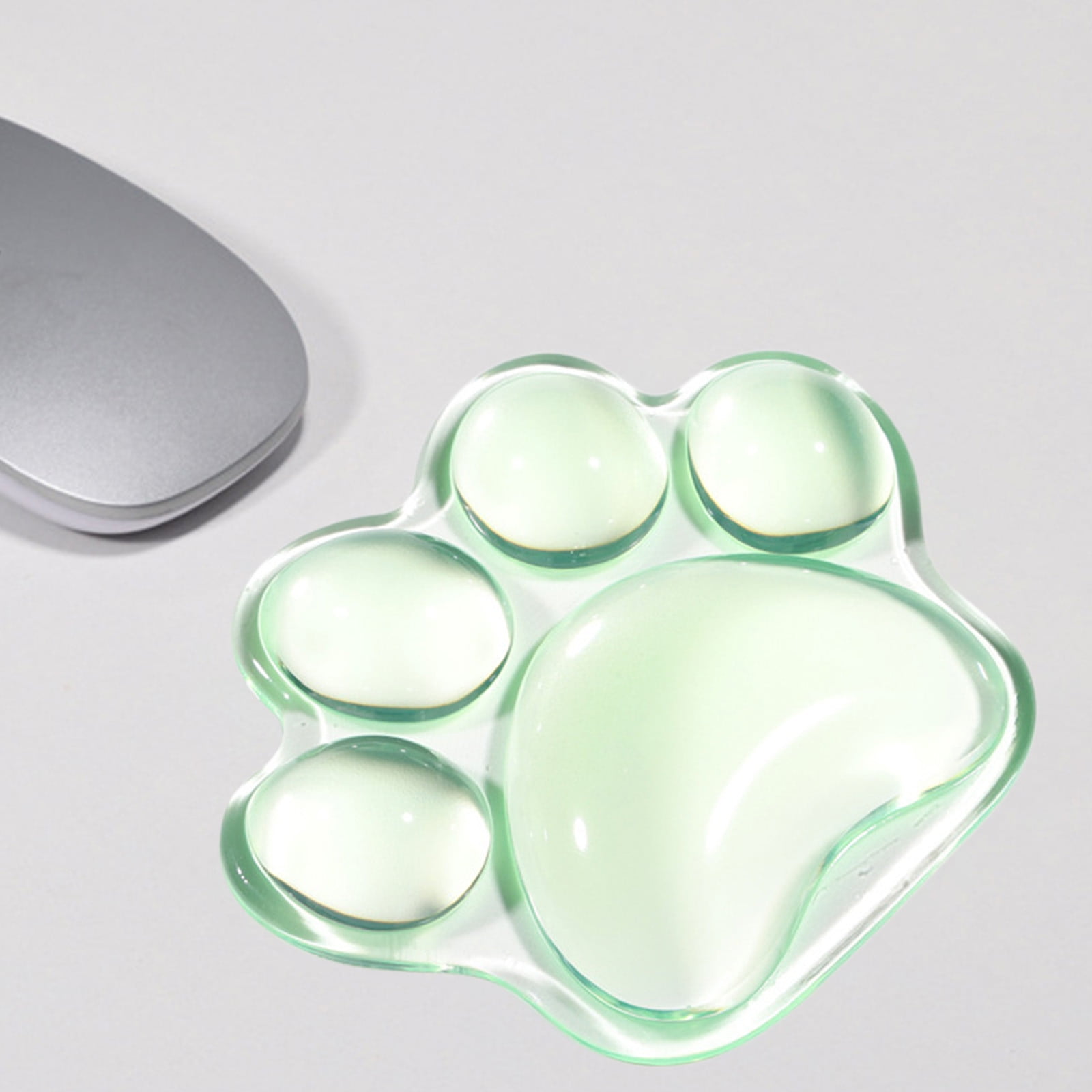 Ranliy Cat Paw Mouse Wrist Rest, Gel Clear Mouse Wrist Support Pad ...