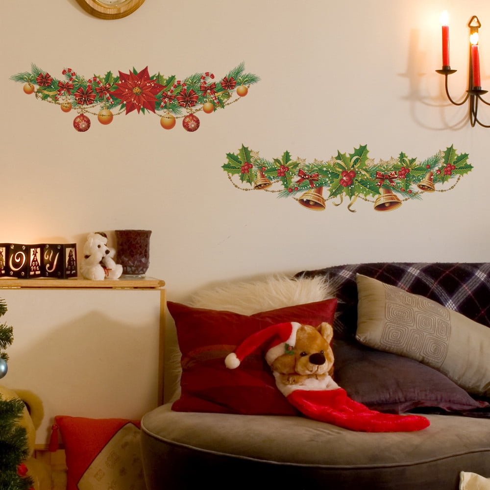 Ranliy Christmas Bulletin Border Stickers, Christmas Garland Borders ...