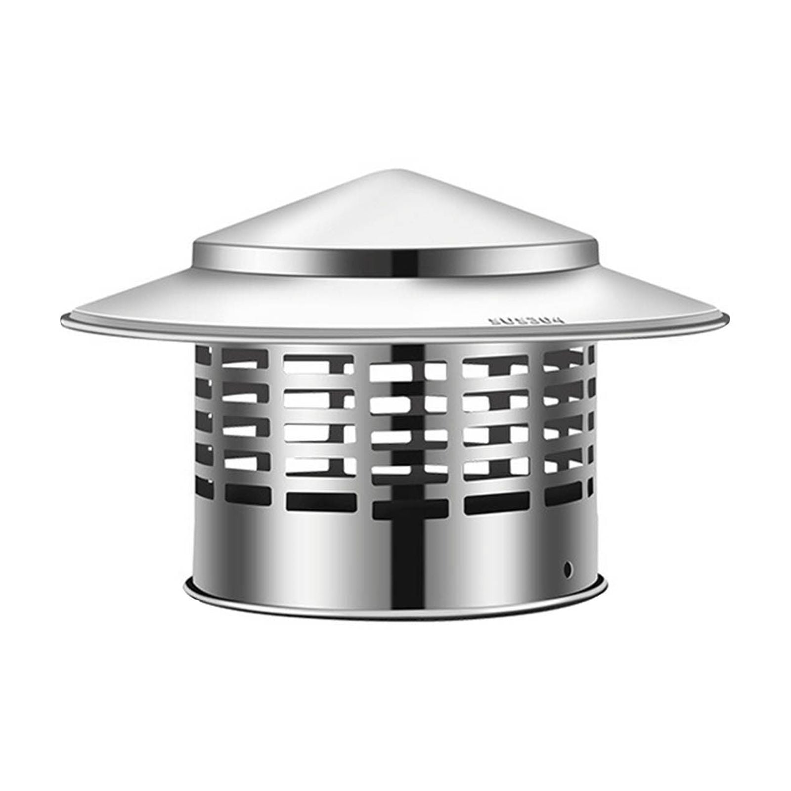 Ranliy Cone Top Chimney Cap with Screen, Round Roof Rain Chimney Cover ...
