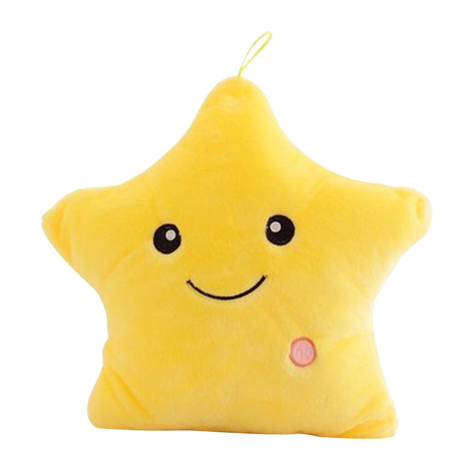 Ranliy Creative Twinkle Star Shaped Plush Pillow, Musical Led Star ...